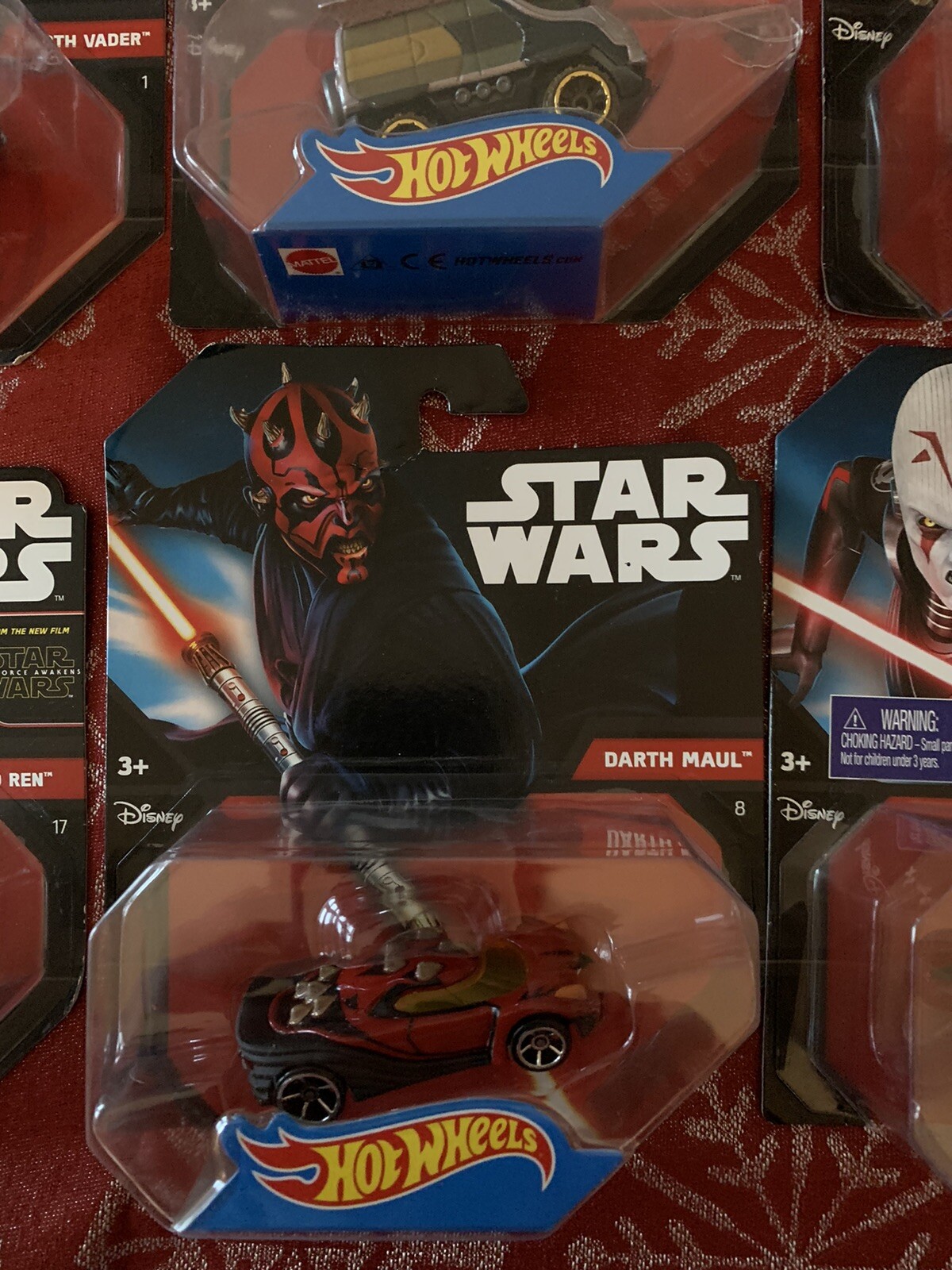 6 Hot Wheels Star Wars Inquisitor Kylo Ren Darth Vader Darth Maul ...