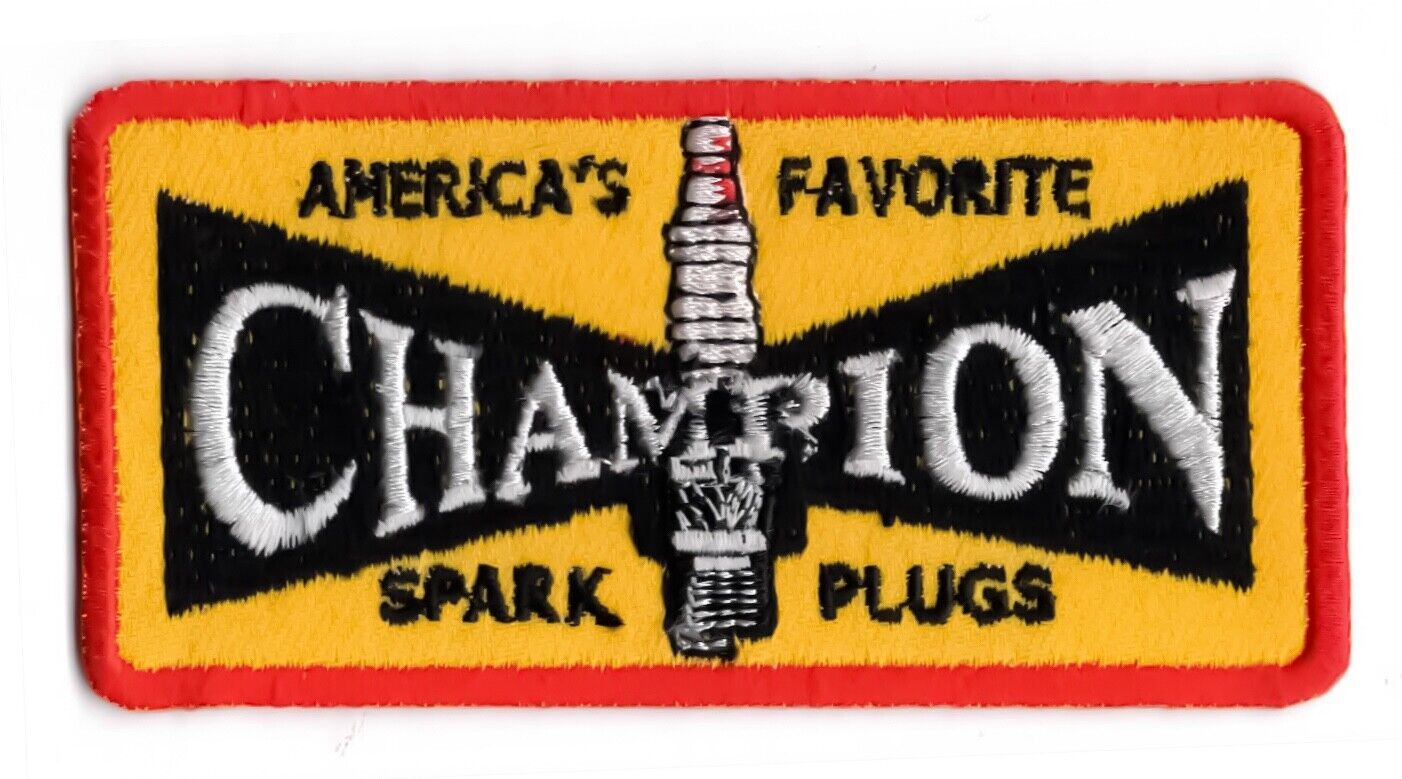 Hot Rod Patch Badge Drag Race Racing Nostalgia Champion Spark Plugs ...