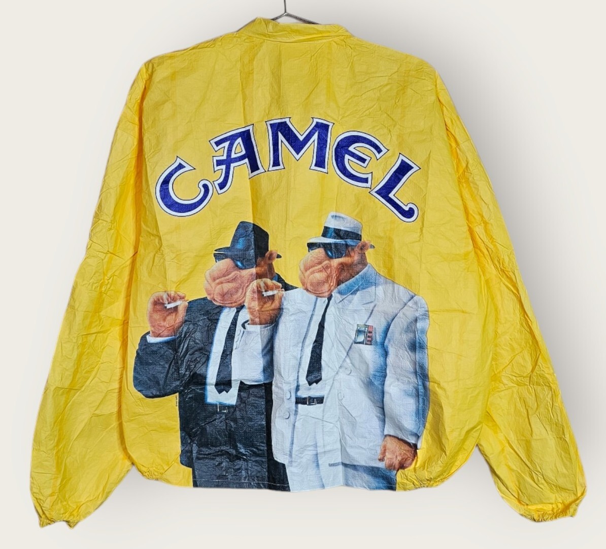 Vintage Camel Cigarettes Windbreaker Jacket Tyvek 90s Joe Camel Size XL