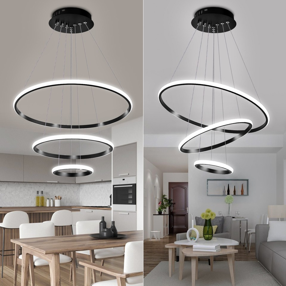 76W LED Ceiling Light DinningLamp Dimmable Modern Chandelier Living ...