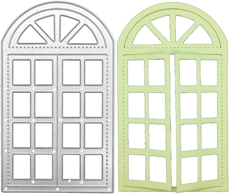 Window Cutting Dies, House Window Die Cuts Metal Embossing Stencils ...