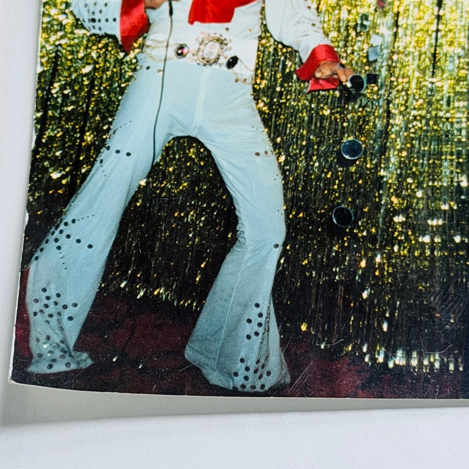 Vintage Color Photo Elvis Presley Wax Impersonator Stage Performance ...