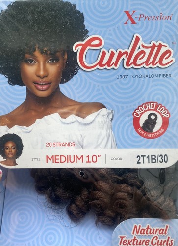 Outre X-Pression Curlette Braid – Medium 10" Color 2T1B/30 20 Strands ...