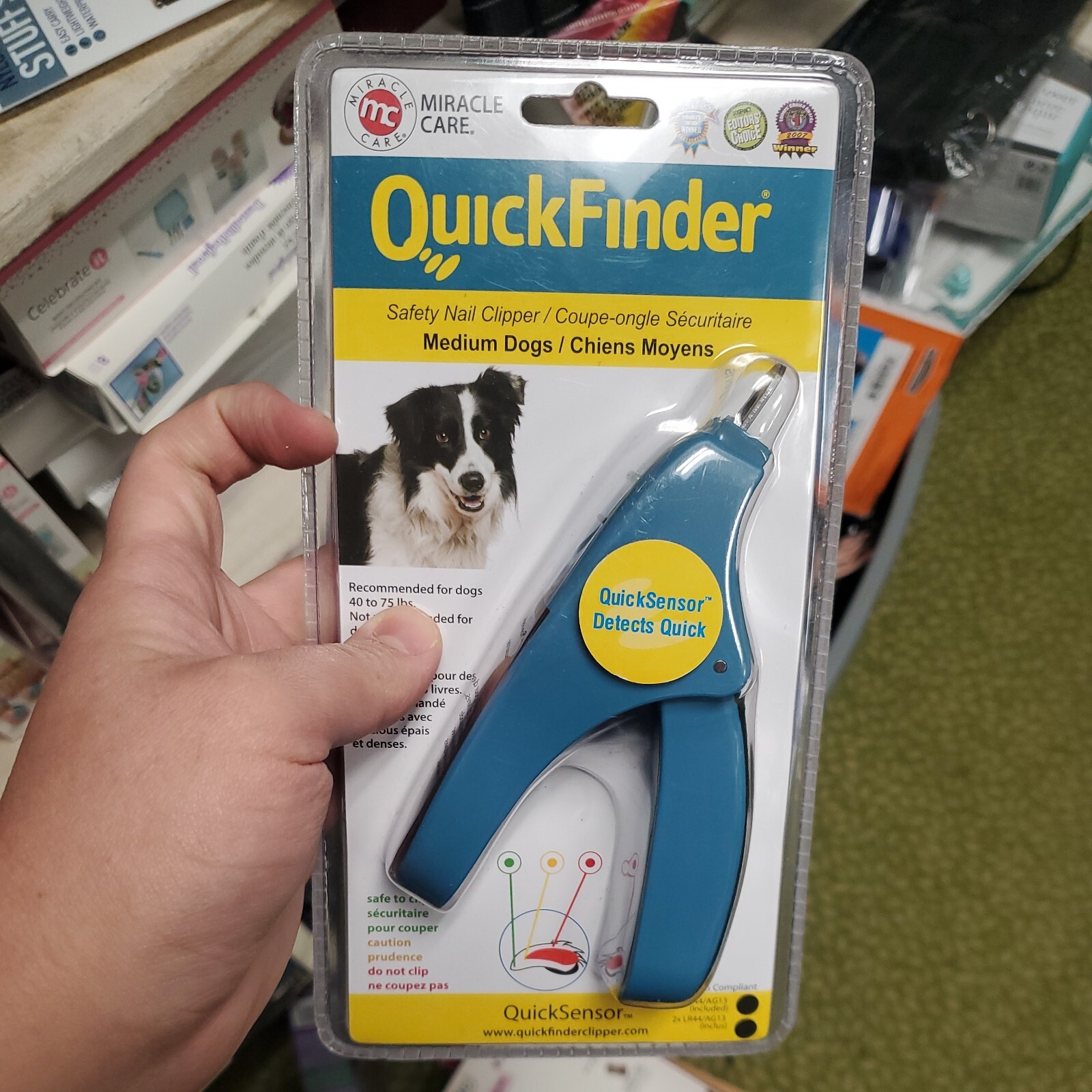 QuickFinder Safety Nail Clippers - Medium Dogs - 40 To 75 Lbs open package | eBay