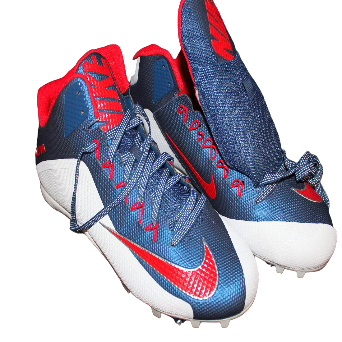 Nike Alpha Pro Football Cleats Mens Size 15 Red White Blue 742766413 ...