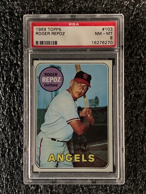 1969 Topps Baseball #103 Roger Repoz PSA 8 | eBay