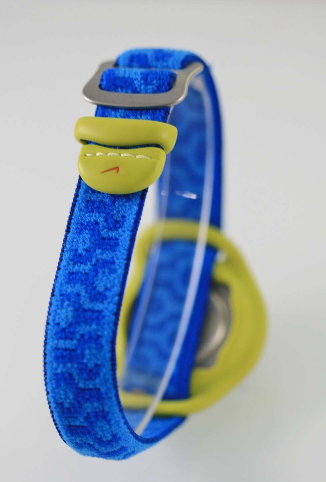 NIke Watch Youth Lime Green Rubber Elastic Blue Water Resist 30m ...