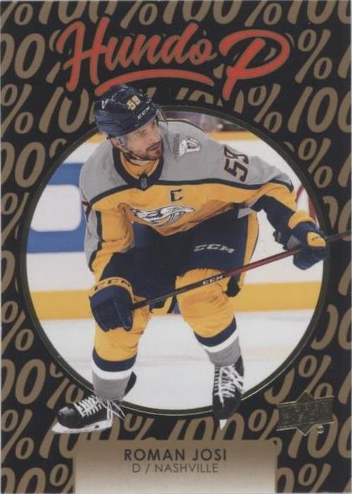 2021-22 Upper Deck Series 1 - Hundo P Roman Josi #HP-22 Gold for sale ...