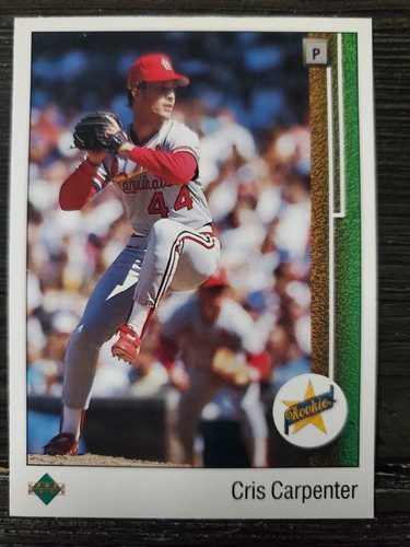 1989 UPPER DECK MLB BASEBALL ROOKIE CARD #8 CHRIS CARPENTER ST. LOUIS ...