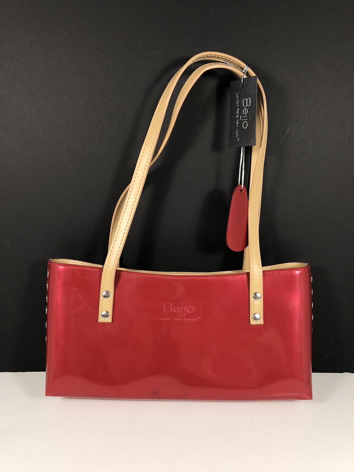 Beijo Classic London Paris New York Red Handbag Brand New | eBay