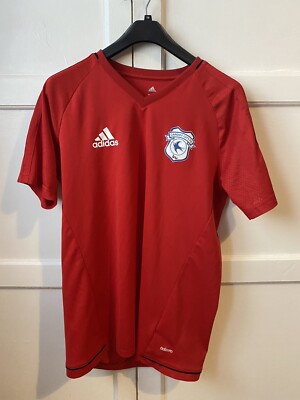 Cardiff City Red Training Top Adidas Size M | eBay UK