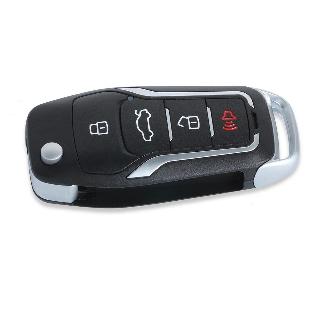 Modified Flip Remote Key 4 Buttons 315mhz 4D63 HU101 Blade for Ford C ...
