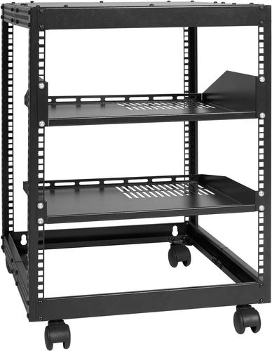 12U Open Frame Server Rack, 23''-40'' Adjustable Depth, Free Standing ...