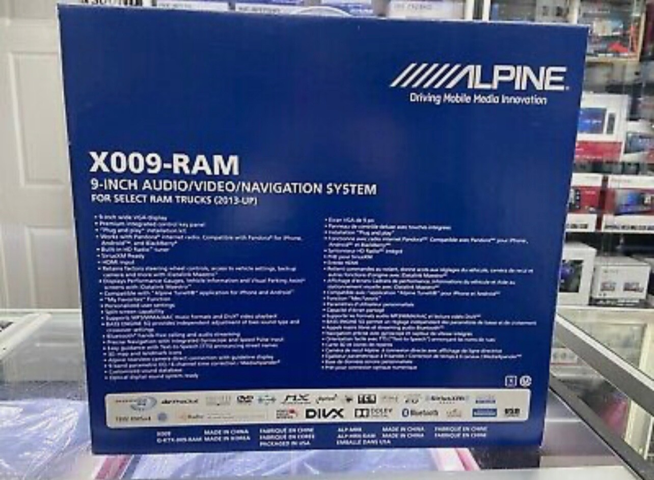 ALPINE X009-U 9" AUDIO / VIDEO NAVIGATION SYSTEM FOR RAM TRUCKS | eBay