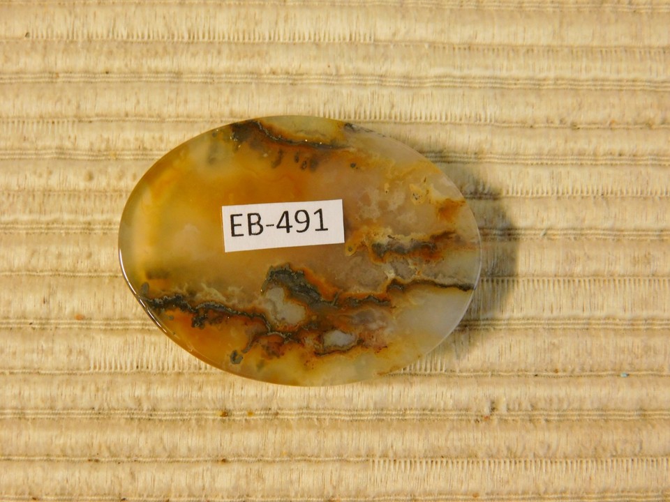 Graveyard Point Plume Agate Polished Cabochon - Owyhee Mountain Oregon ...