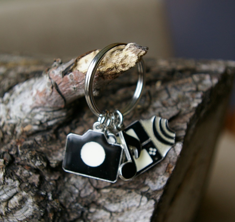 Technology Charms Keychain Keyring Camera Texting Nintendo DS & Music ...