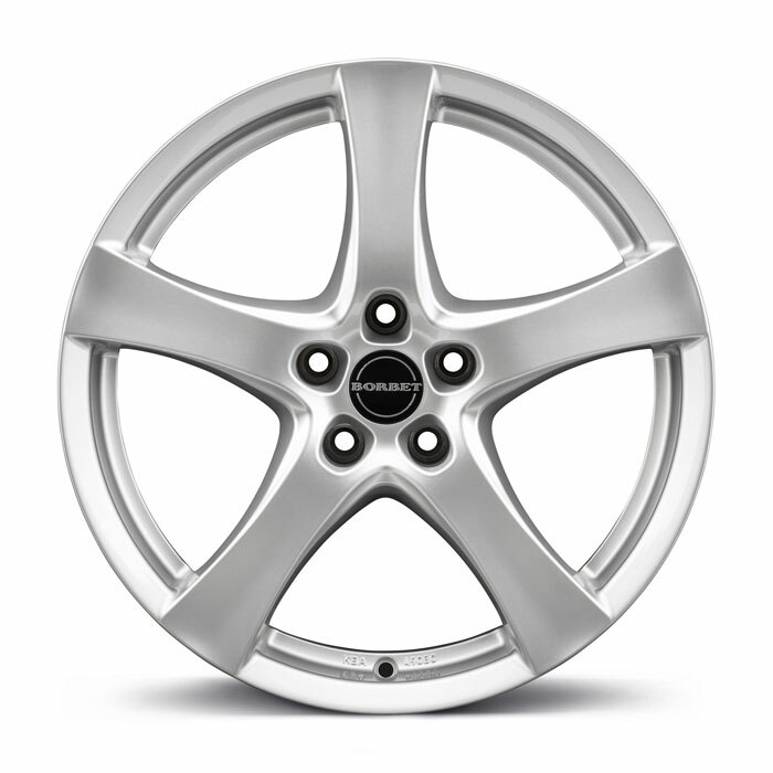 4 Alu Felgen Borbet F 7x17 ET35 5x100 SIL für VW Beetle Bora Cross Polo ...