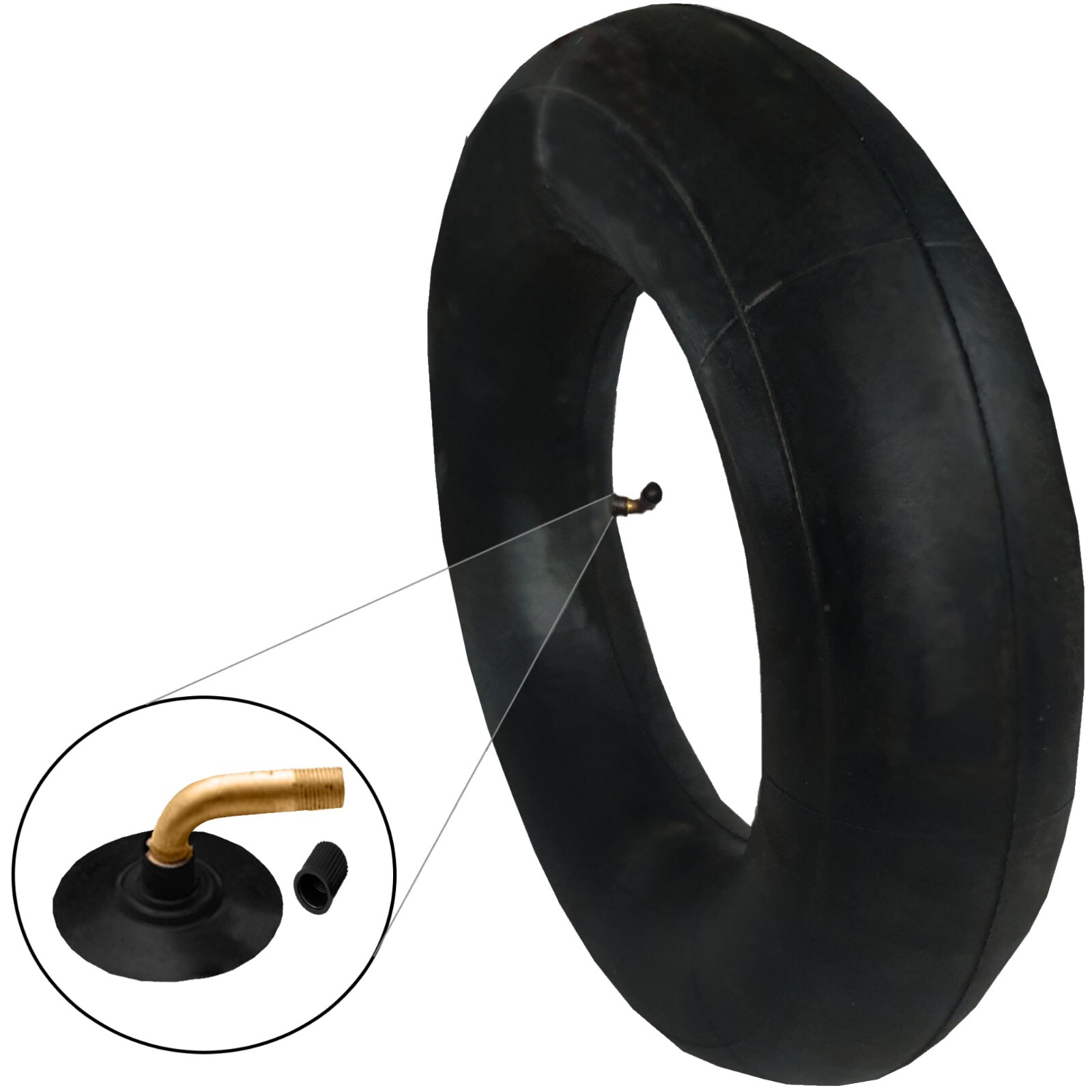 2 x 3.50 x 8 Innertube & BENT VALVE / Wheelbarrow / Wheel / Barrow ...