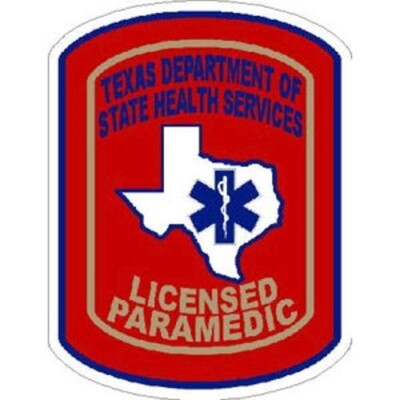3 Inch Reflective State of Texas Licensed Paramedic Vinyl Sticker | eBay