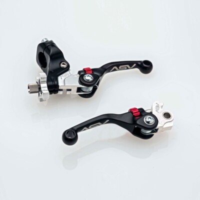 ASV F4 Quad ATV Lever Set Black Short Kawasaki KFX450R 2008 - 14 KXF250 ...