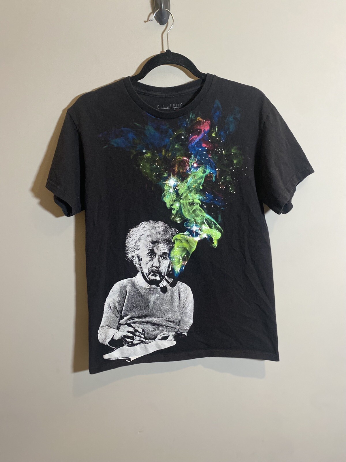 Albert Einstein Smoking Pipe Colorful Cosmic Smoke Gr… - Gem