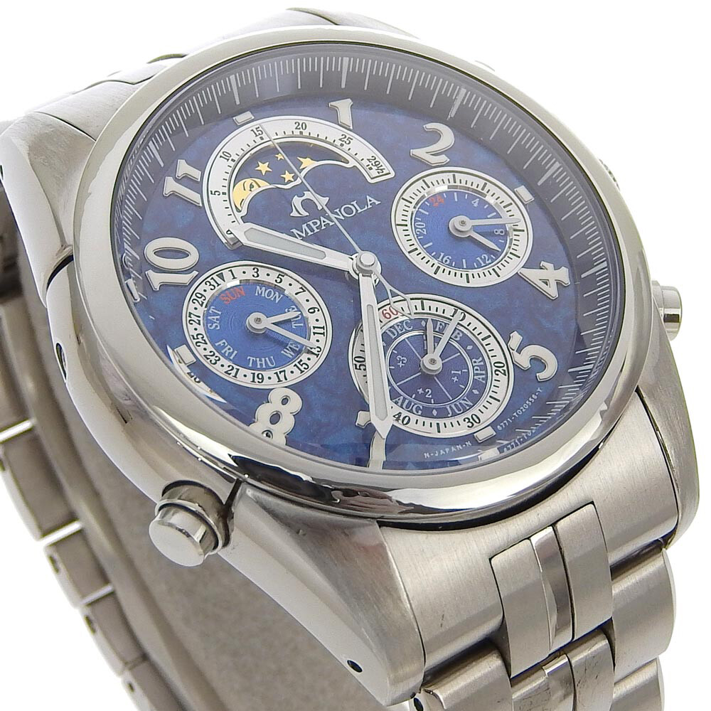CITIZEN Campanola Watches 6771-T010750-TA Moon face BlueDial Stainless ...