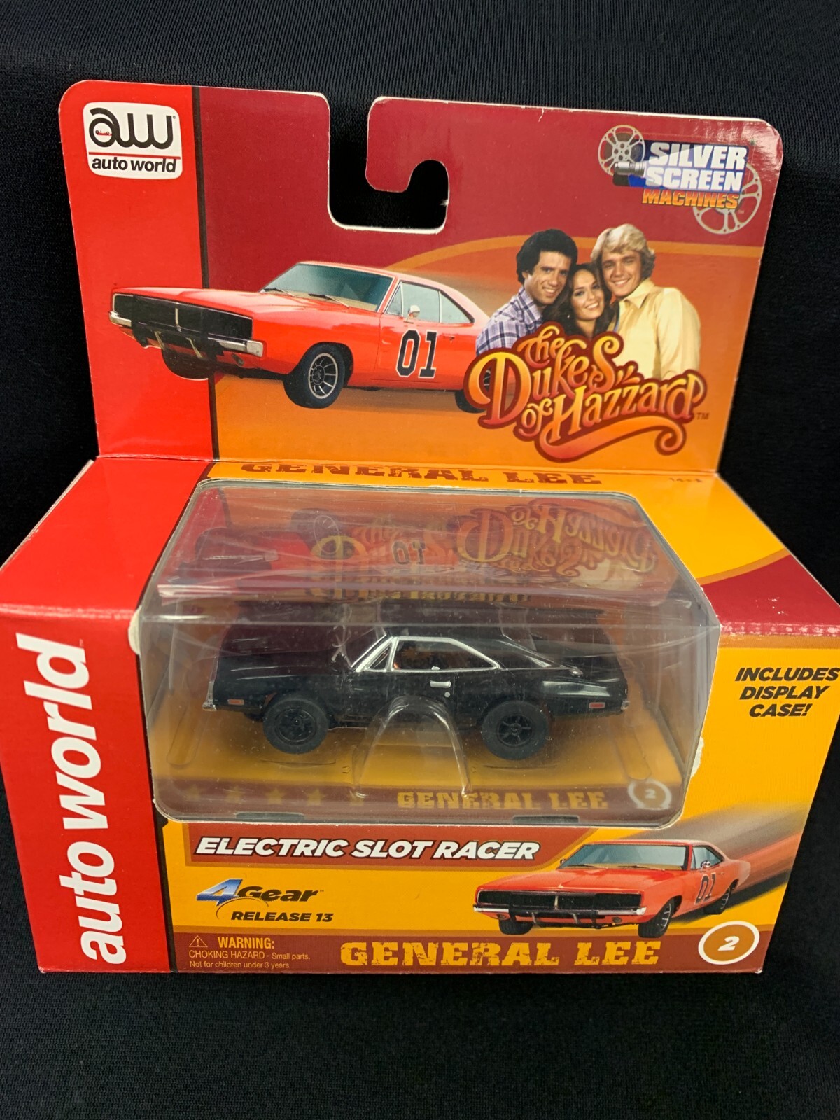 AUTOWORLD 4 GEAR DUKES OF HAZZARD HAPPY BIRTHDAY GENERAL LEE SLOT CAR ...