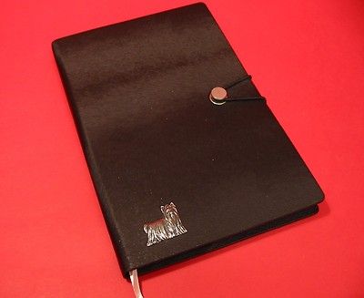 Yorkshire Terrier A5 Black Note Book Dog Journal Vet Yorkie Christmas ...