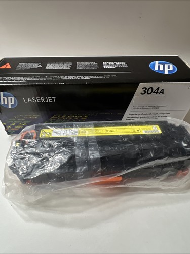 HP 304A (CC532A) Yellow Original LaserJet Toner Cartridge Printer Ink ...