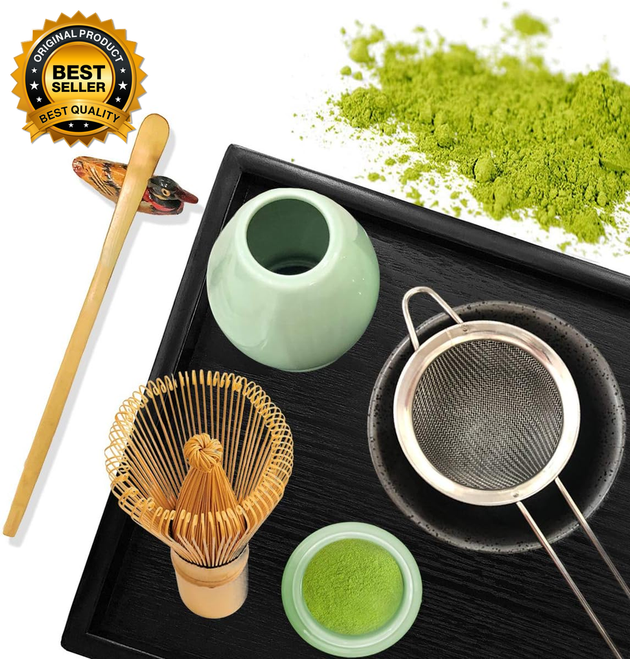 Japanese Matcha Tea Set Matcha Whisk Traditional Scoop Matcha Bowl ...