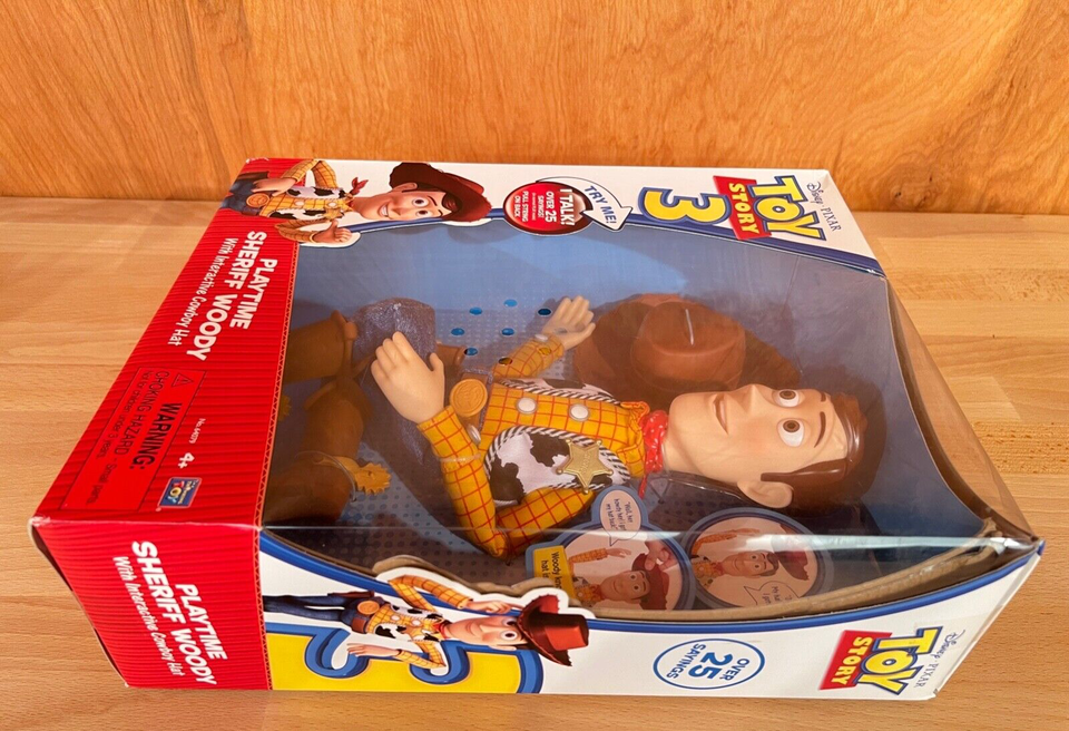 ThinkWay Disney Pixar Toy Story 3 Talking Playtime Sheriff Woody ...