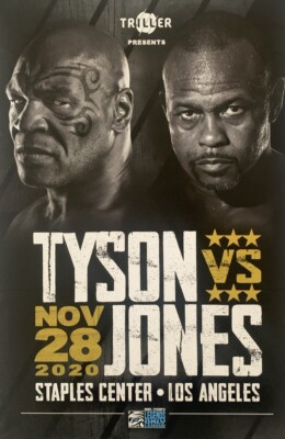Mike Tyson vs Roy Jones 2020 On-Site Poster; 12x18 | eBay