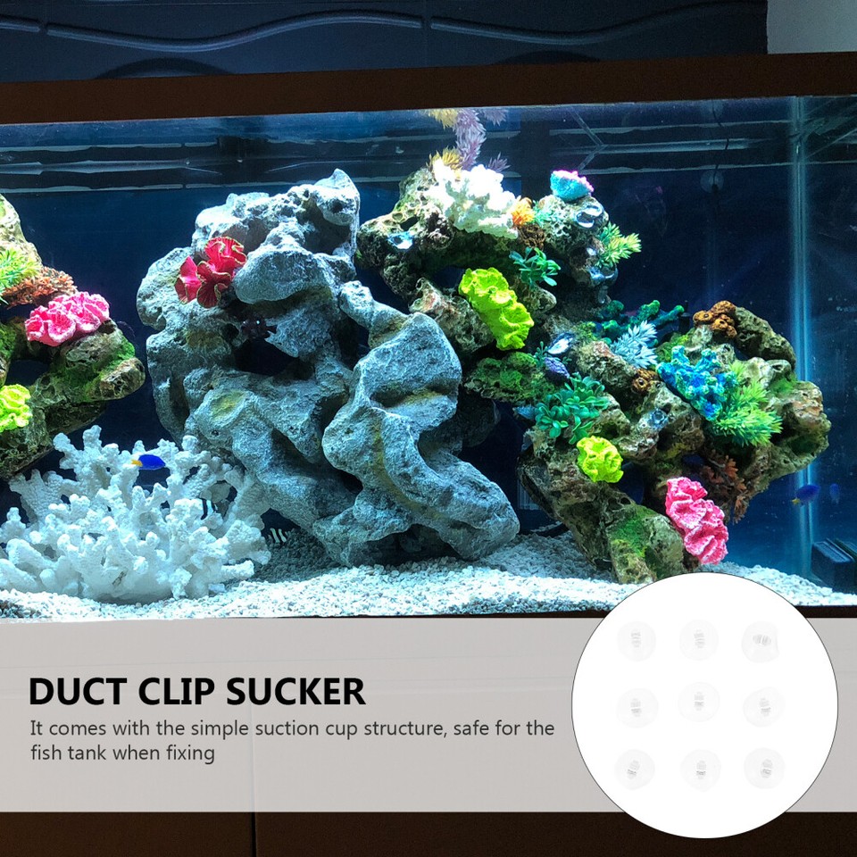 Aquarium Pipe Holder Cup Airline Suction Cups Fish Tank Suction Clips ...