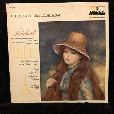 JOSEPH FUCHS violin - SCHUBERT Sonata & Sonatinas - Balsam - DECCA DL ...