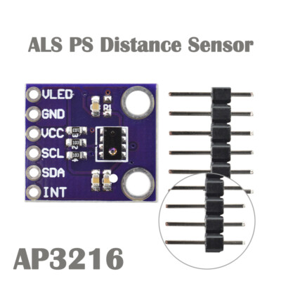 10 Pieces AP3216 ALS PS Distance Digital Ambient Light Test Proximity ...