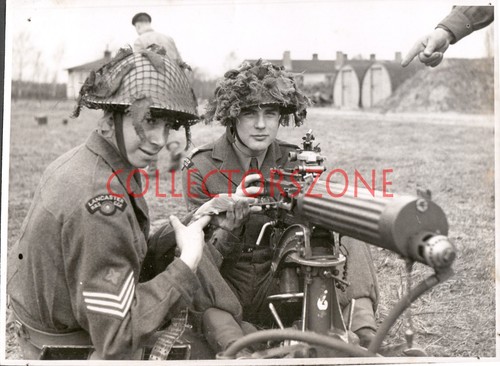 1953 Lancaster Royal Grammar School Cadets with Vickers Machine gun ...