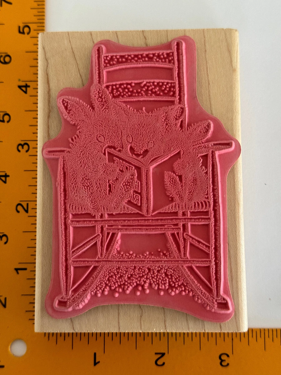 fast delievery Lot of 4 House Mouse, Happy Hopper Wood & Rubber stamps