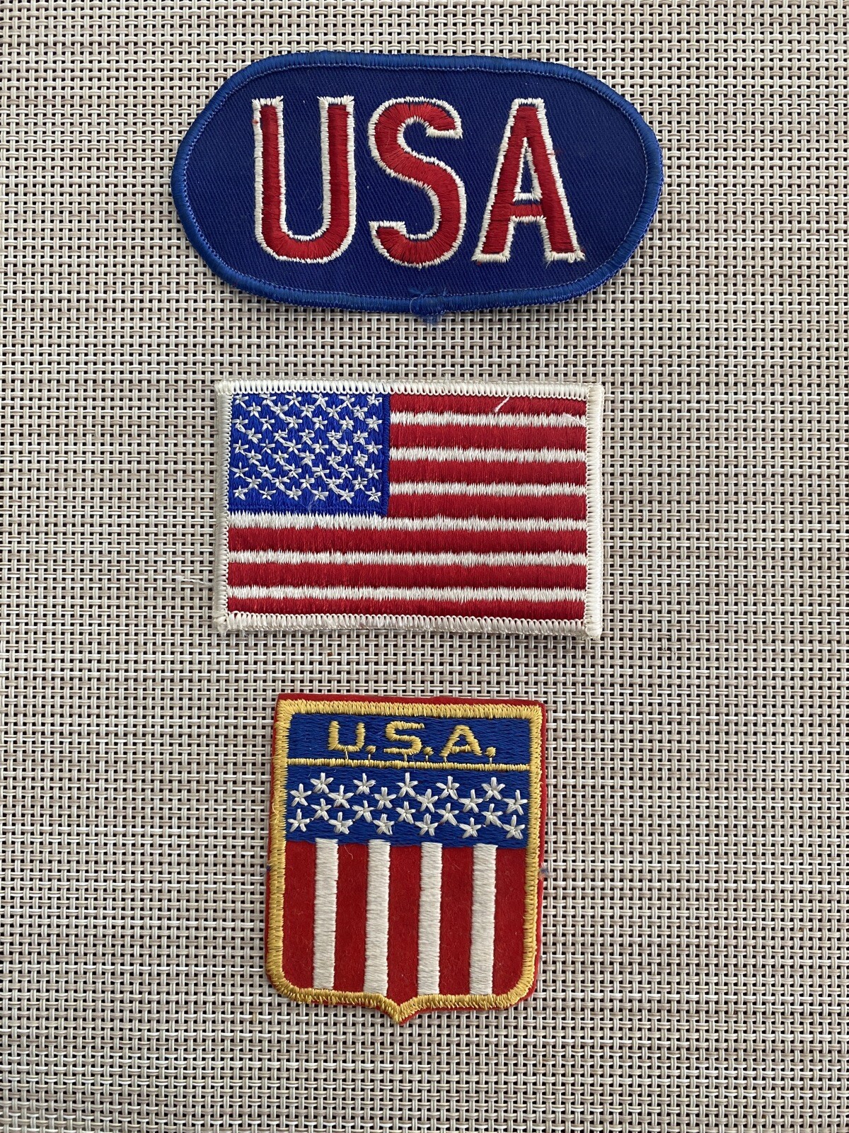 Vintage USA Patriotic Flag Shield Patch, USA, And Flag Patches (3) | eBay