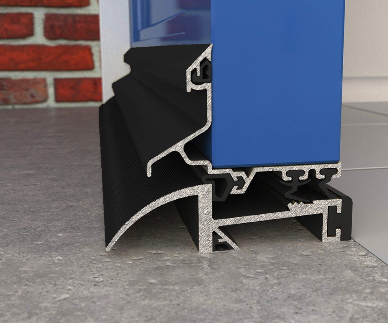 Door Draught Excluder Weather Bar & Threshold MWK 25 Draft Seals - UK ...