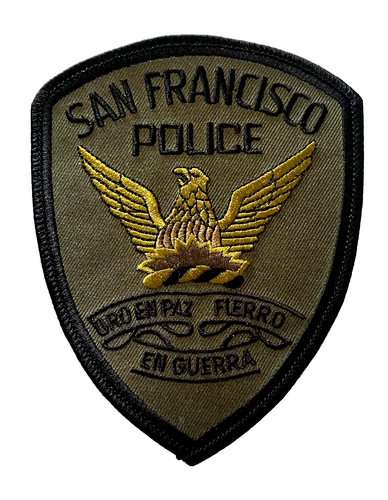 SAN FRANCISCO POLICE DEPARTMENT SSI PATCH (PD11) GREEN SUBDUED | eBay