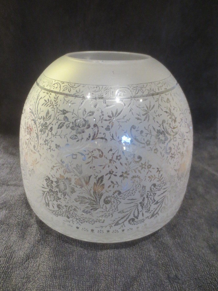 Antique Acid Etched Beehive Duplex Oil Lamp Shade | eBay