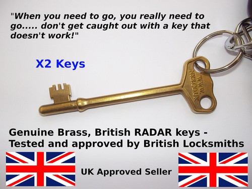 RADAR Keys Double Pack - NKS - Genuine British Brass key for disabled ...