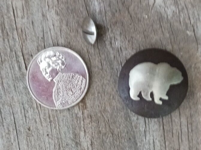 Concho-Bear 1 Inch Metal-Brown with silver tone bear. Belts, dog ...