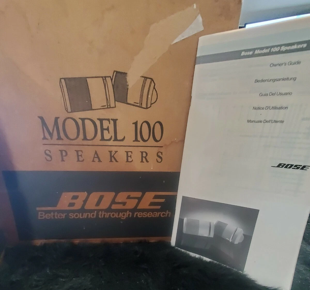 Vintage Bose Speakers Black