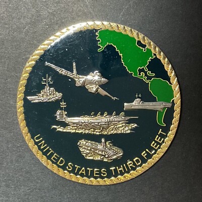 Challenge coin UNITED STATES THIRD FLEET. VADM RICHARD W HUNT. | eBay