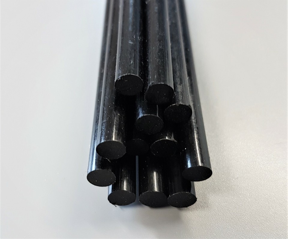 5mm Acetal Plastic Rod Bar Round Black 5mm Bar 50 100 150 200 300 ...