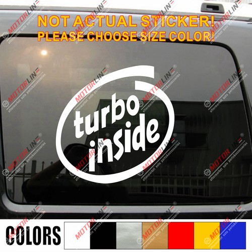 Turbo Inside Car Trunk Bumper Decal Sticker | eBay