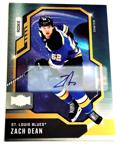 2024-25 ZACH DEAN Rookie Auto St Louis Blues #141 Skybox Metal Universe ...