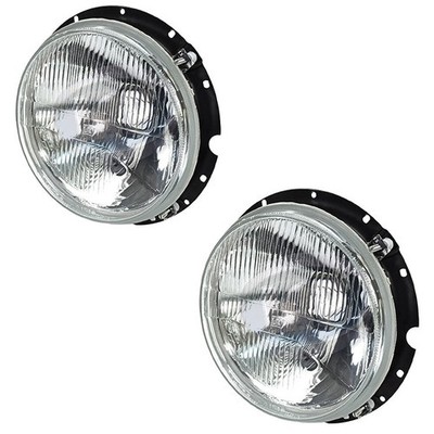H4 Headlight Housing Assembly Vw Bug, Vw Ghia, Vw Bus Vw Squareback ...