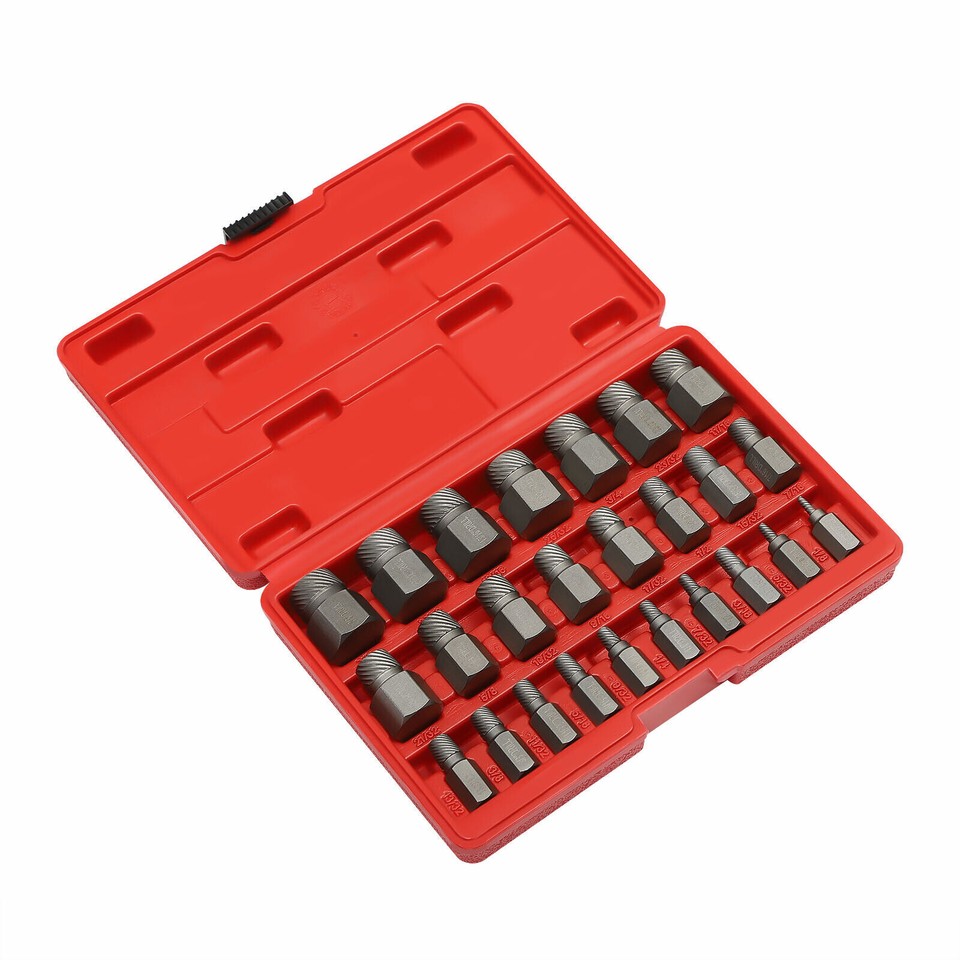 25Pcs Hex Head Multi-Spline Extractors Remove Tool Removes Broken ...